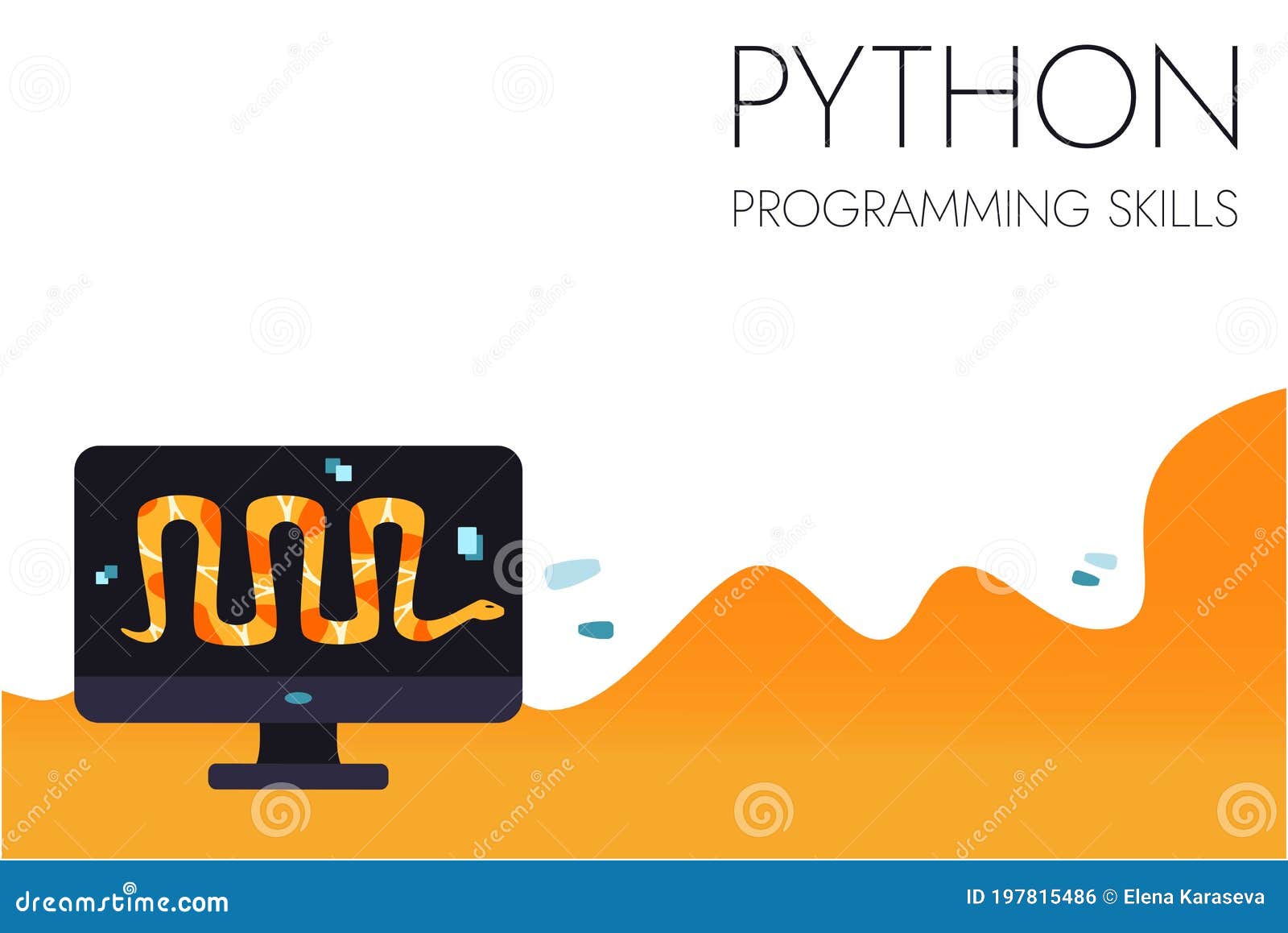 Python Code Language Sign Programming Coding And Developing Concept Stock Vector Illustration
