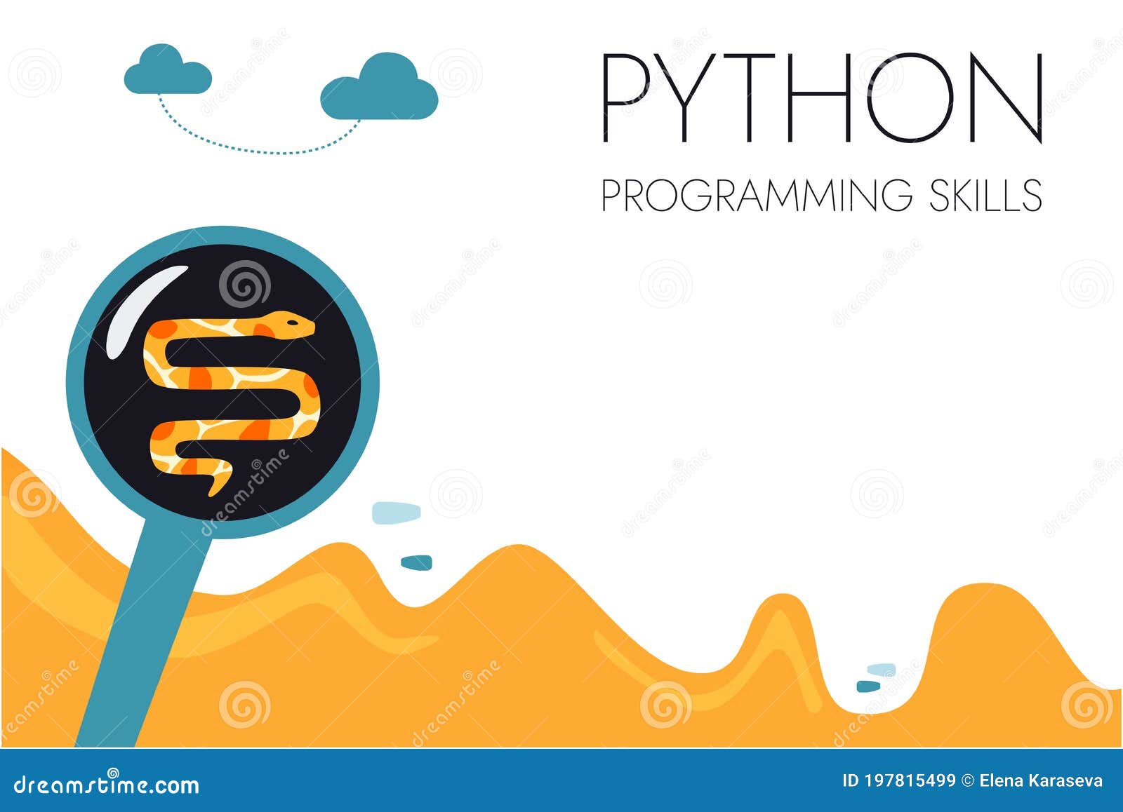 Python Code Language Sign Programming Coding And Developing Concept Stock Vector Illustration