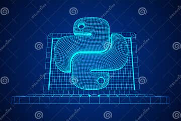 Python code language sign stock vector. Illustration of blueprint ...