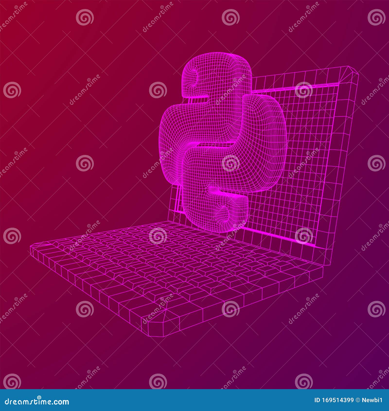 Python-Codezeichen vektor abbildung. Illustration von code - 169514399