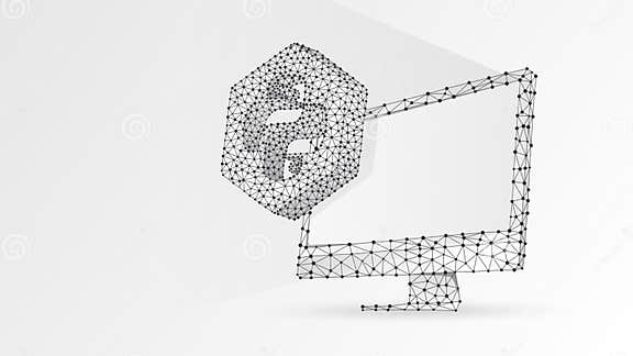 Python Coding Language Sign On Computer Monitor Device Programming Developing Concept Stock 