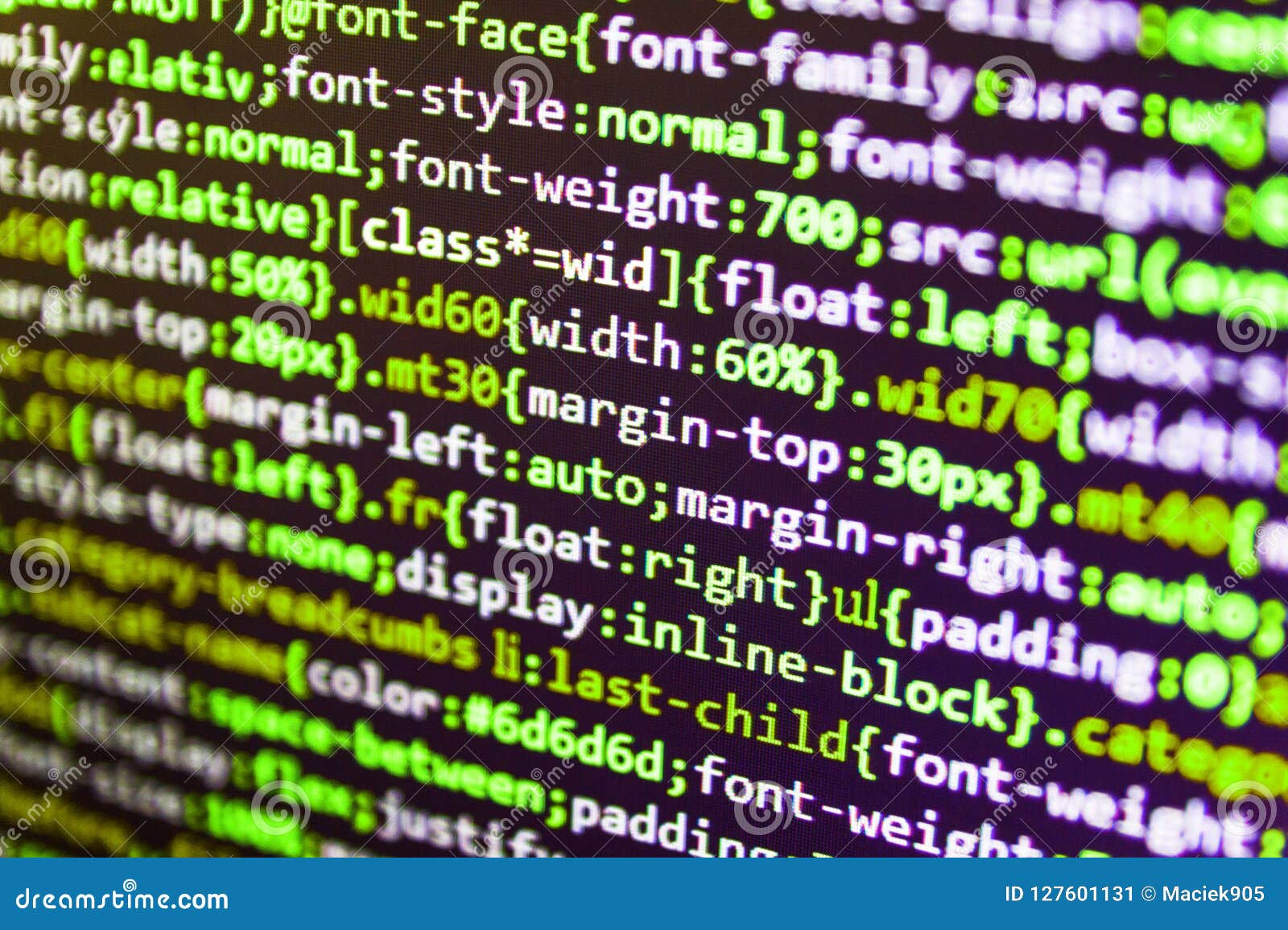 Python De Code Van De Programmeringsontwikkelaar Close-up Van De Code ...