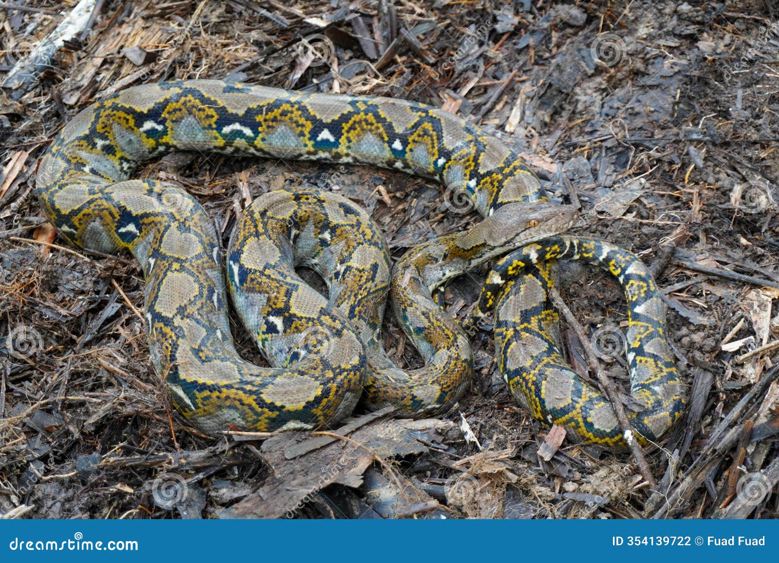 Coiled Up Reticulated Python Worlds Longest Snake There Is, A Dangerous ...