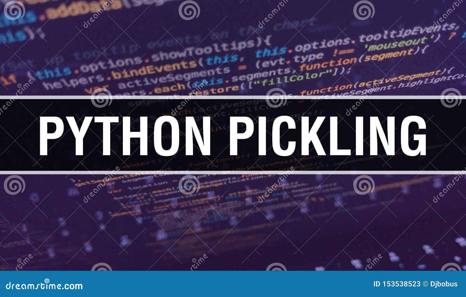 Python Pickling With Digital Java Code Text Python Pickling And Computer Software Coding Vector