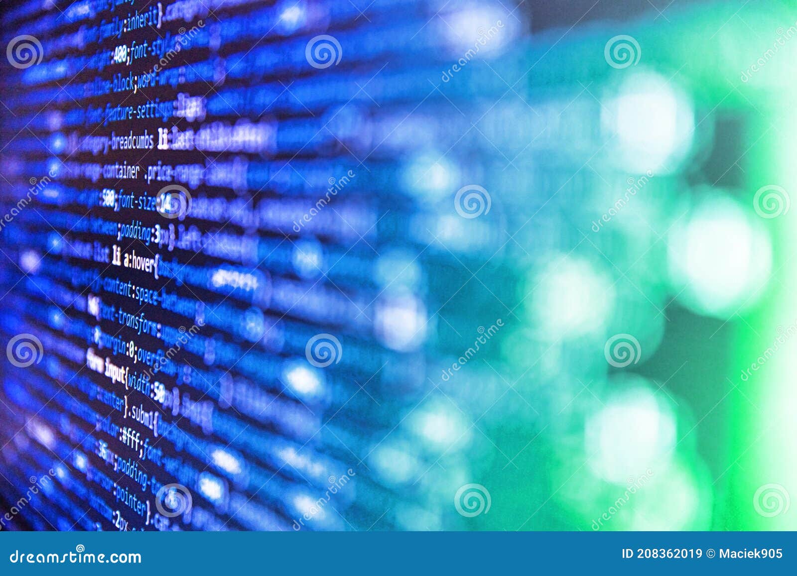 Code Of Javascript Language On White Background Database Bits Access Stream Visualisation