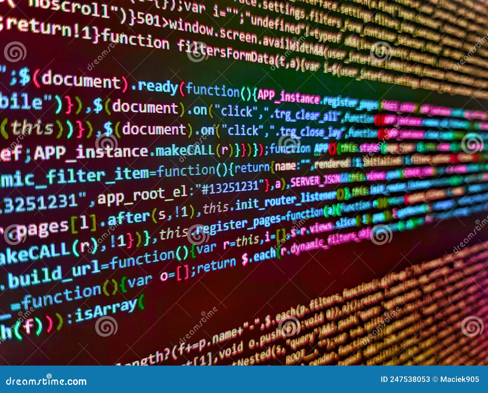 Python Programming Developer Code Php Language And Coding Function Developer Stock Image