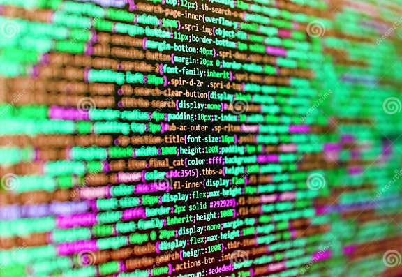 Python Programming Developer Code Real Css Code Developing Screen 