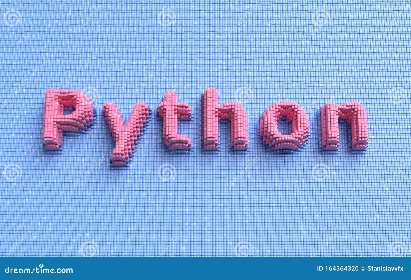 Python Programming Language Development Concept Coding Background Colored 3d Render Stock