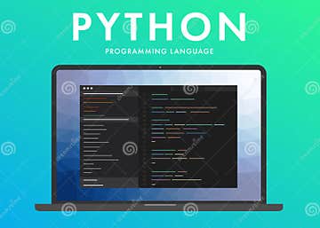 Python Programming Language Stock Vector - Illustration of python ...