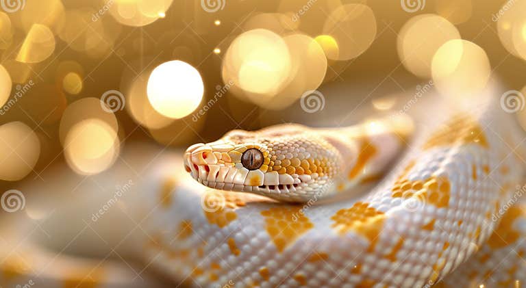 Python Snake Close-Up stock photo. Image of generative - 327621150