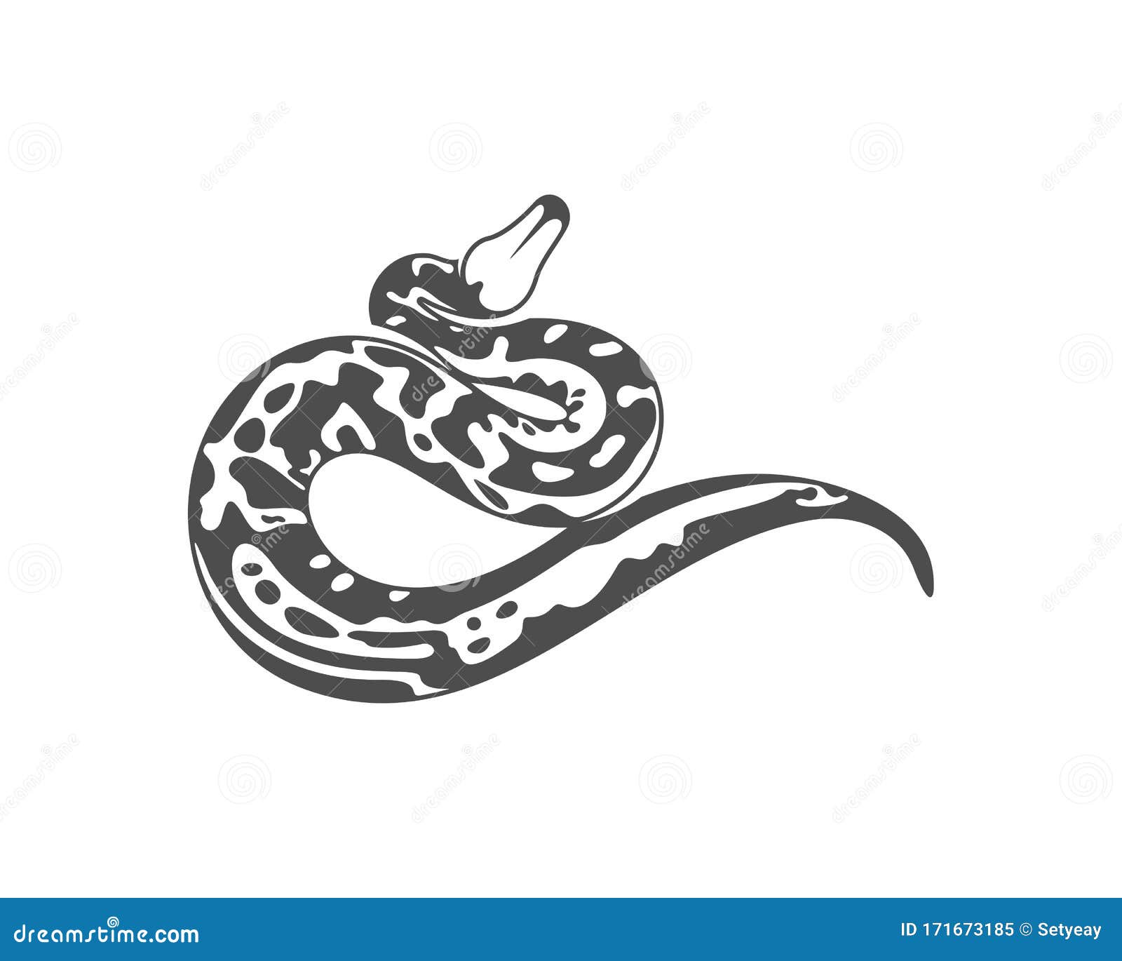 Python Snake Logo Vector, Animal Graphic, Snake Design Template ...