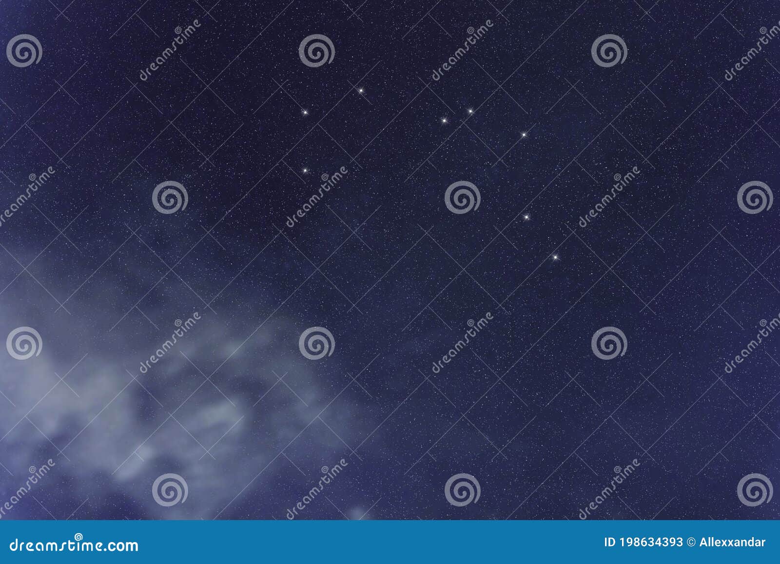 Pyxis Star Constellation, Night Sky, Cluster of Stars, Deep Space ...