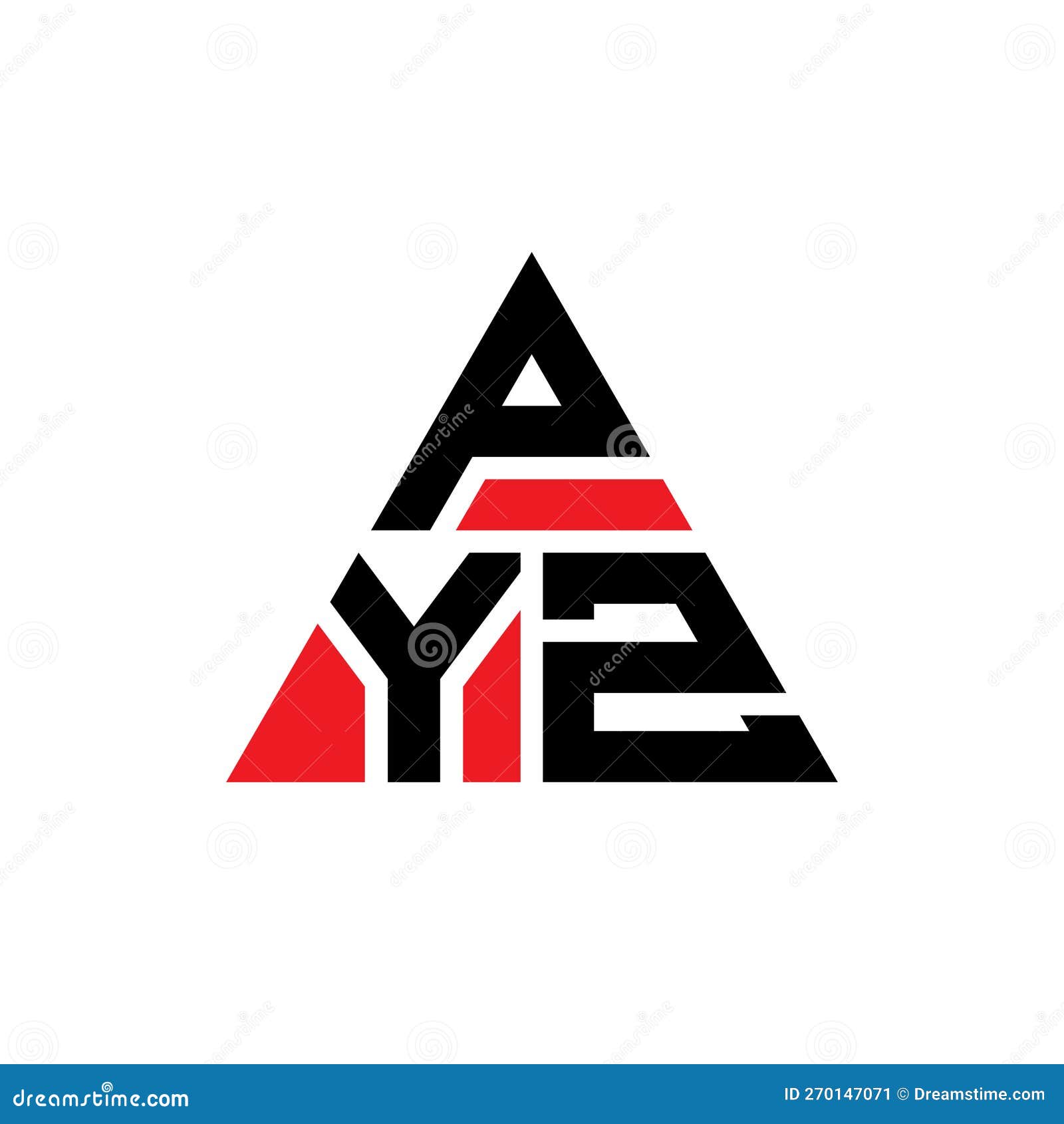 PYZ Triangle Letter Logo Design with Triangle Shape. PYZ Triangle Logo ...