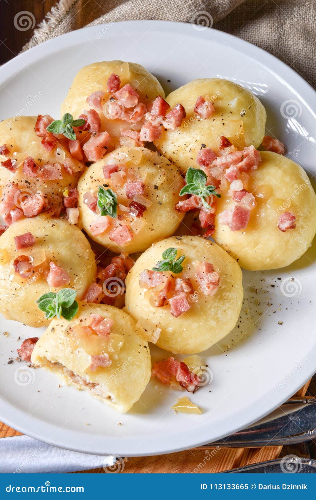 Pyzy are a Type of Polish Dumpling Stock Image - Image of german ...