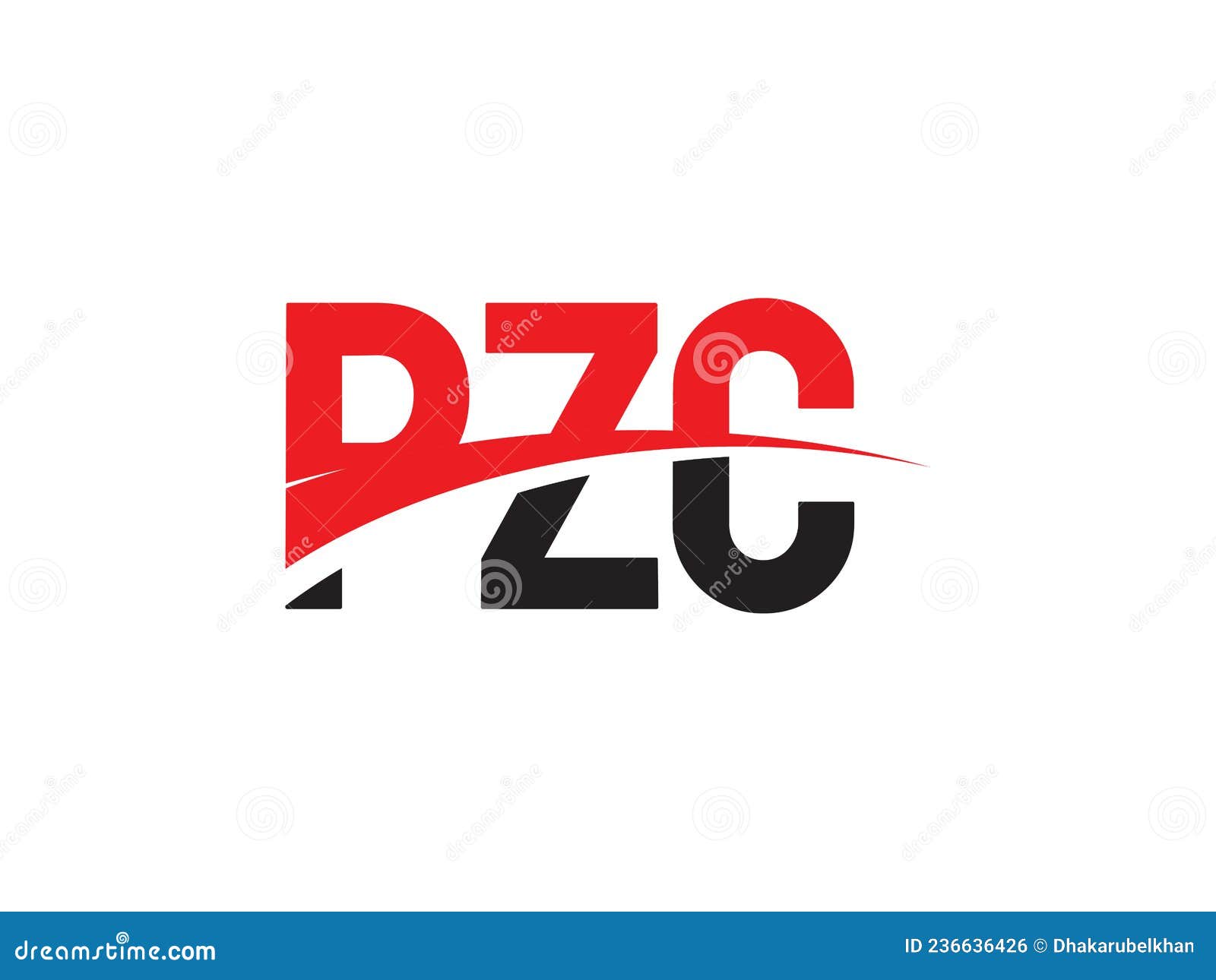 PZC Letter Initial Logo Design Vector Illustration Stock Vector ...