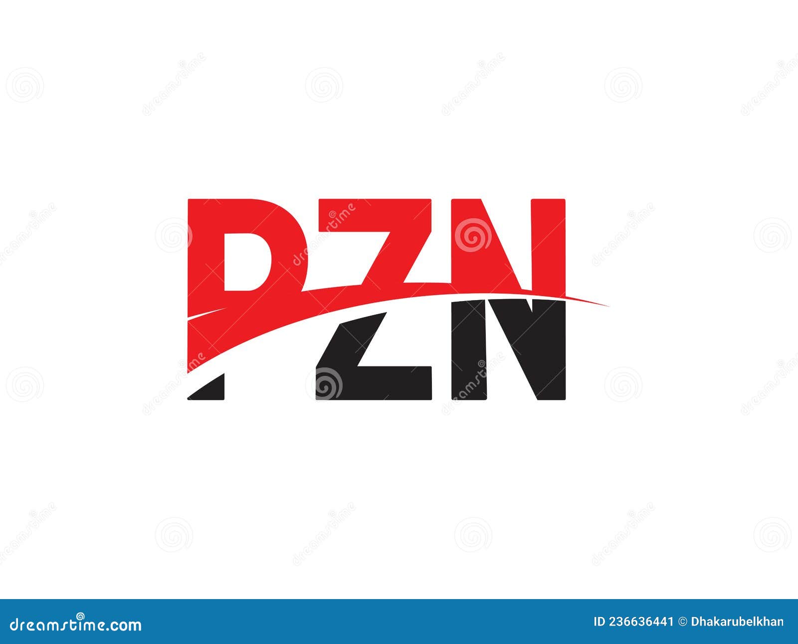 PZN Letter Initial Logo Design Vector Illustration Stock Vector ...