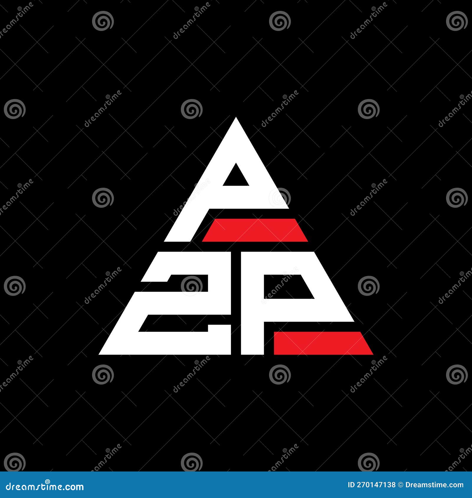 PZP Triangle Letter Logo Design with Triangle Shape. PZP Triangle Logo ...