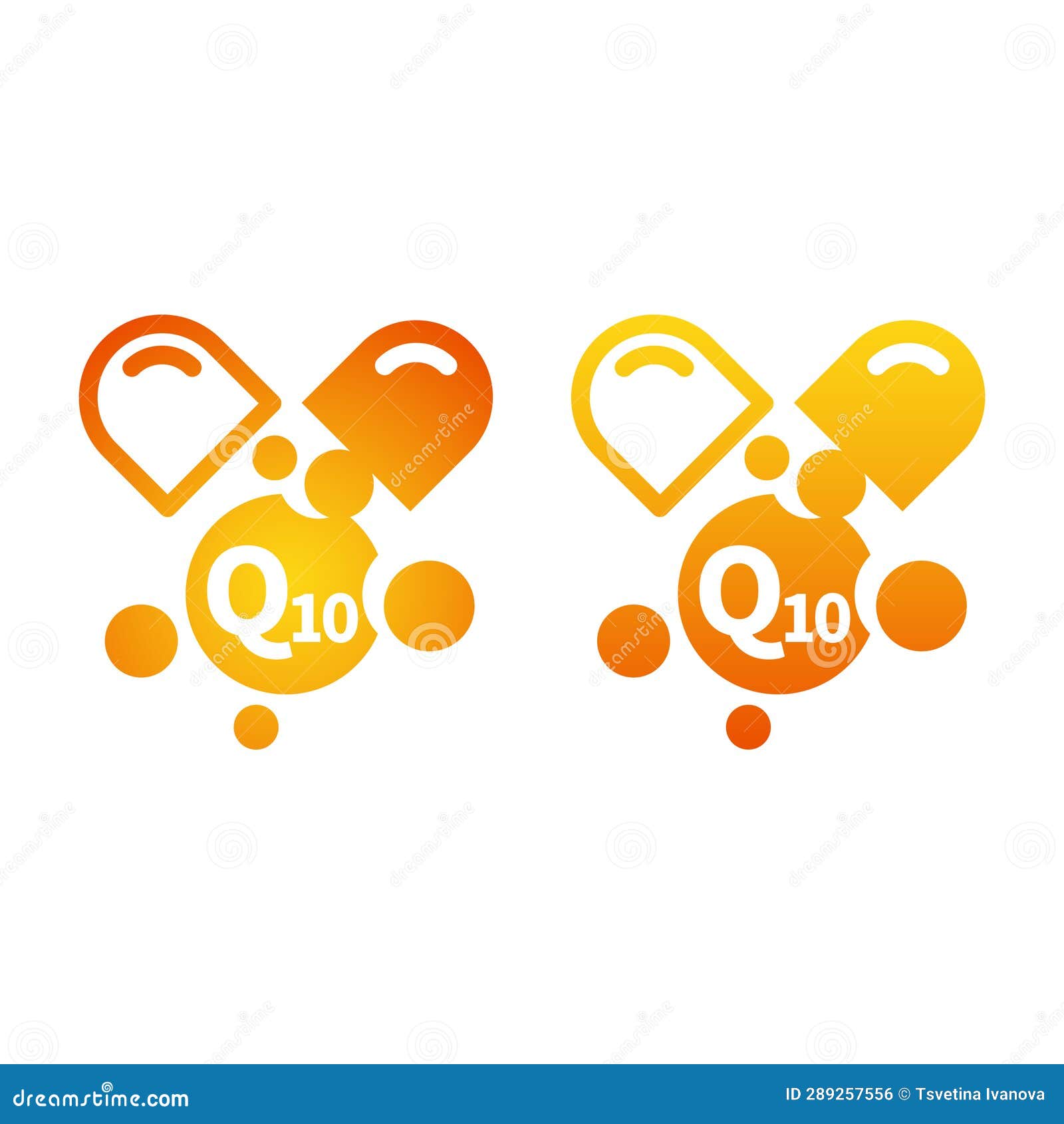 Q10 Capsules Pill Vector Icon Stock Vector - Illustration of sign ...