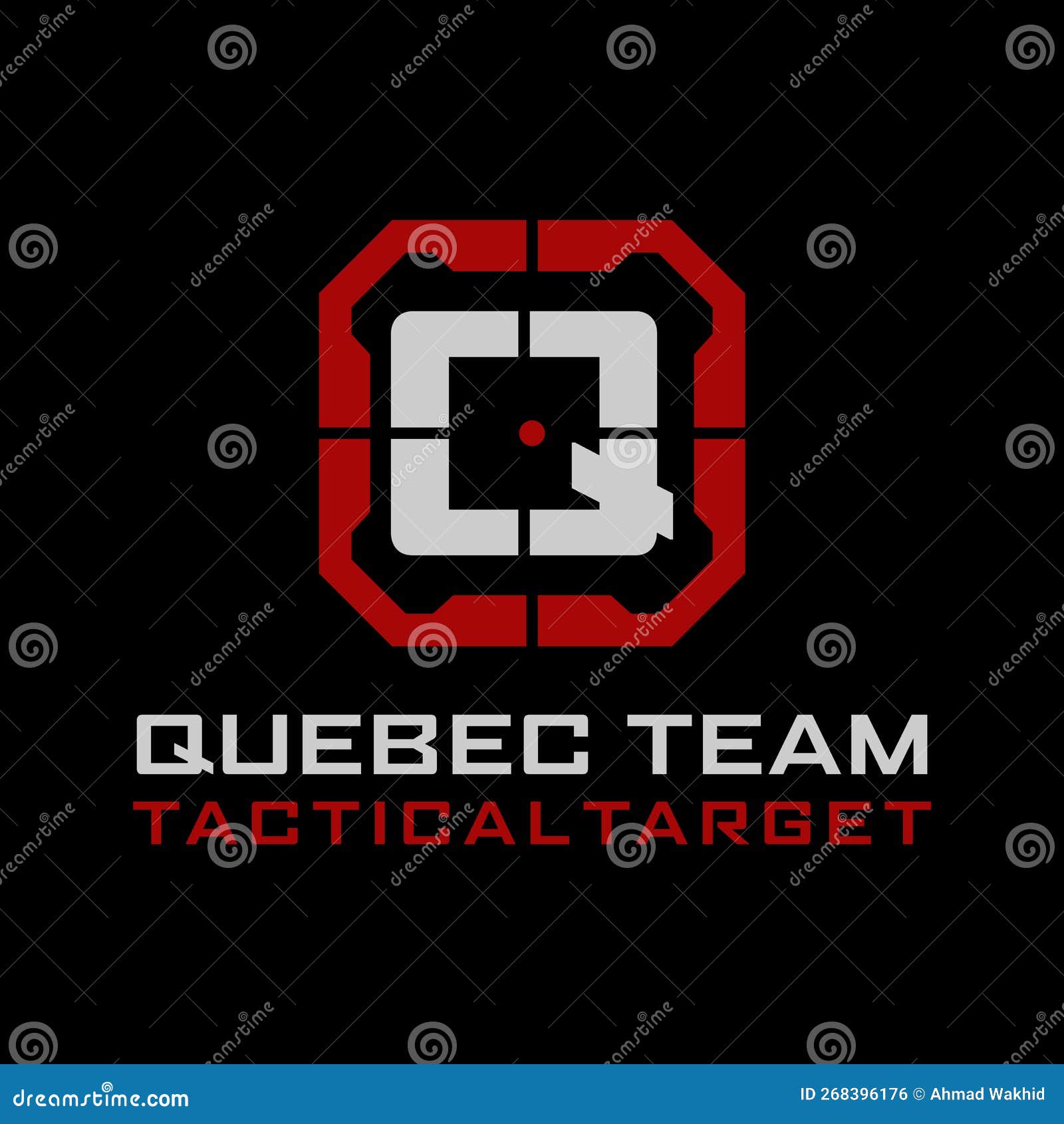 Q Letter Tactical Military Target Logo Design Stock Illustration ...