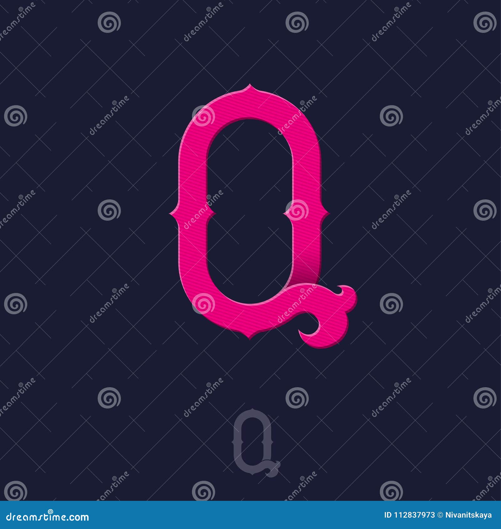 Q Logo Monogram. Q Crossed Letters, Intertwined Letters Initials. Stock ...