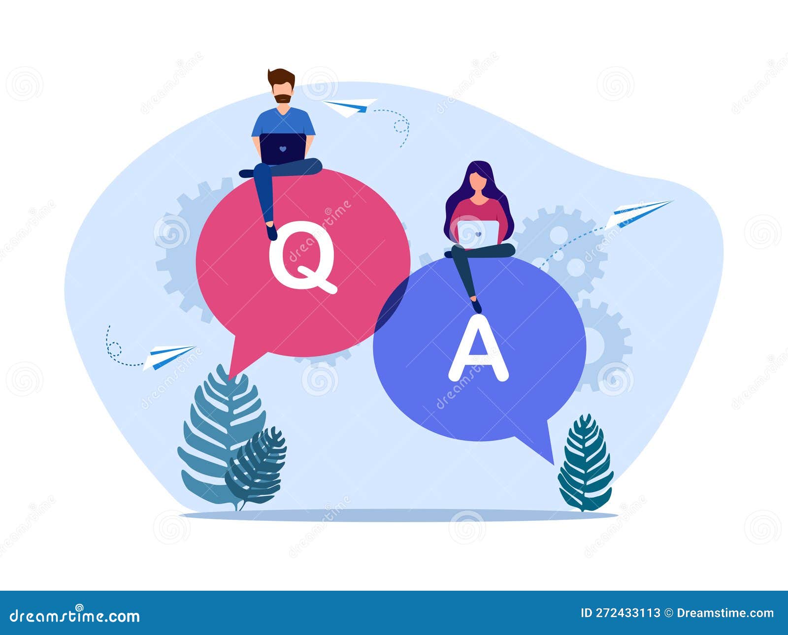 Q&a. Problem Solving or Advice Concept Stock Vector - Illustration of ...