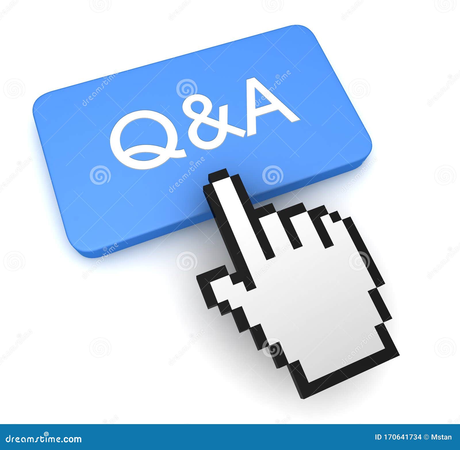 Q and a Push Button Concept 3d Illustration Stock Illustration ... Q and a Push Button Concept 3d Illustration Stock Illustration ...