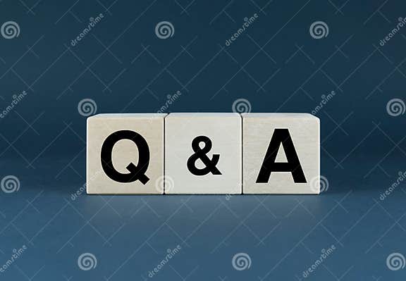 Q&a Question Answer. the Cubes Form the Word Q&a Question Answer Stock ...
