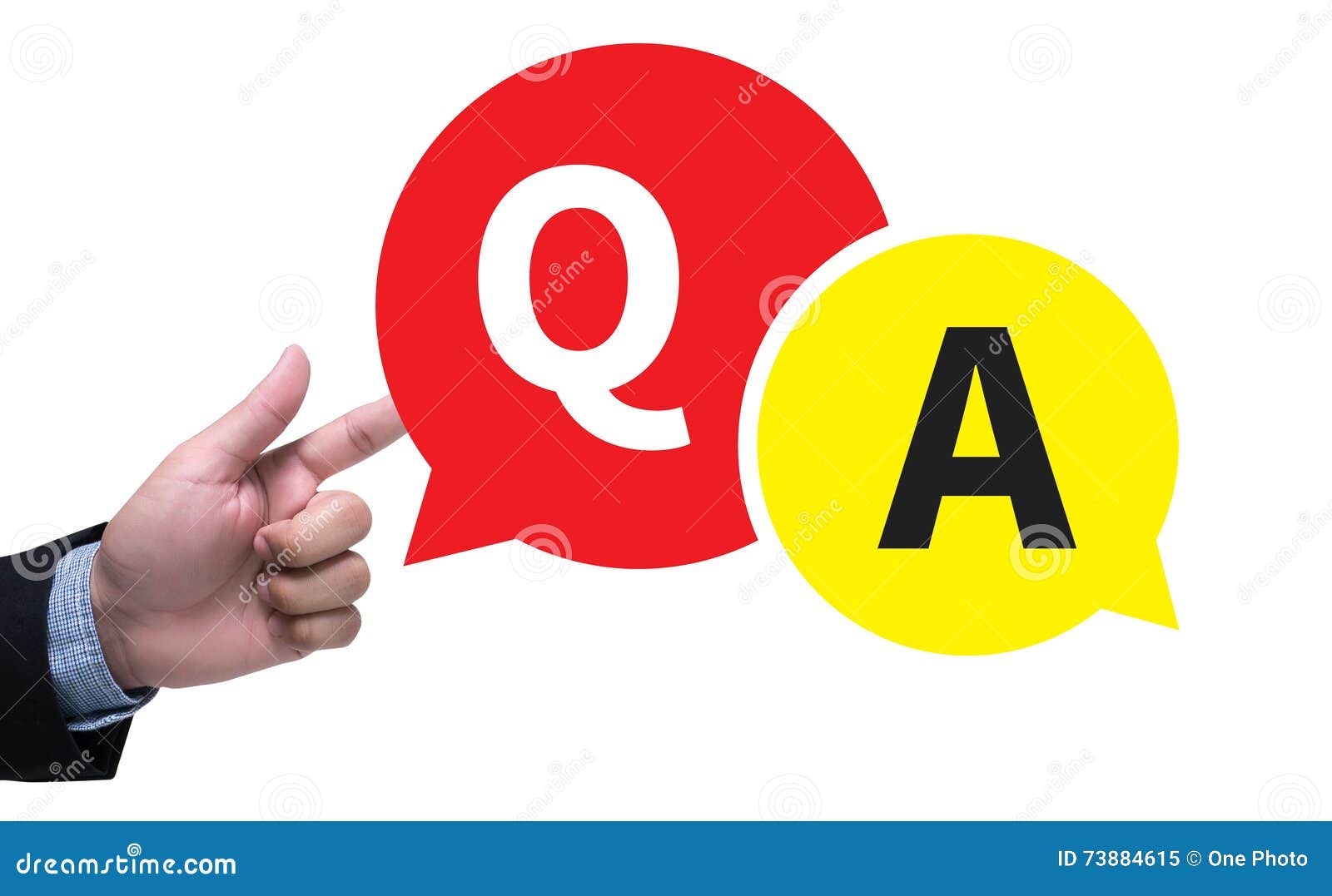 Q&a - Question and Answer Stock Illustration - Illustration of desk ...