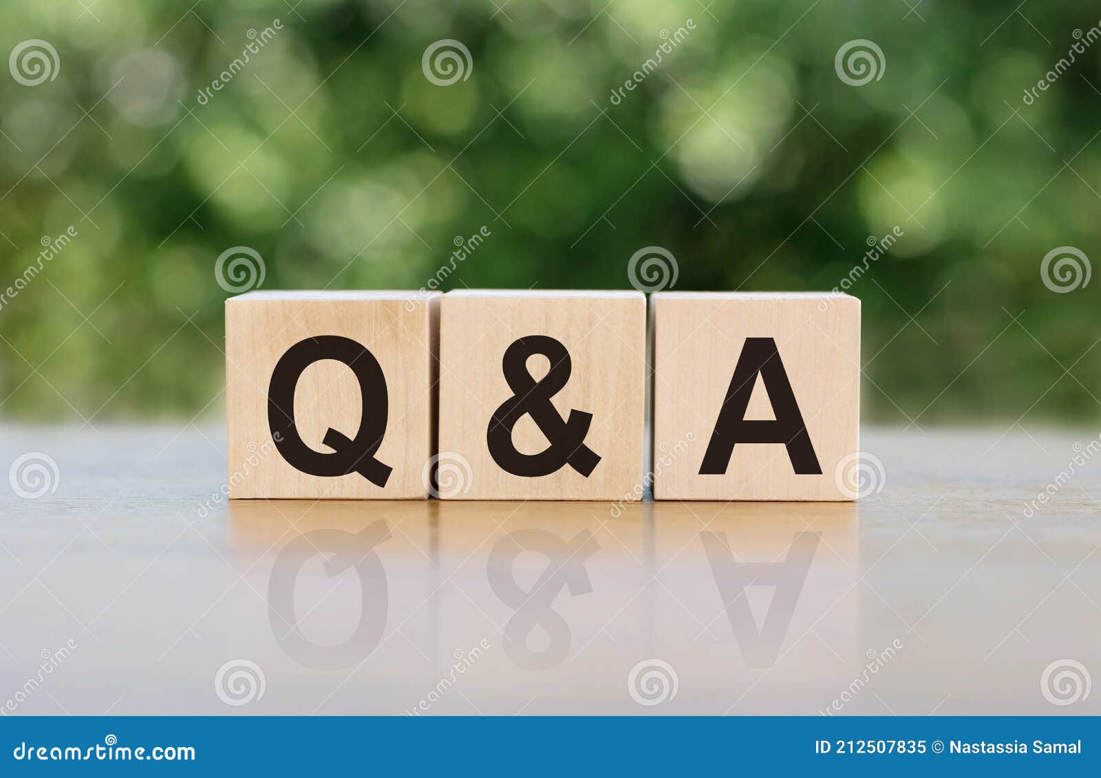 Q&a - Question and Answer, Word Written on Wooden Blocks. the Text is ...