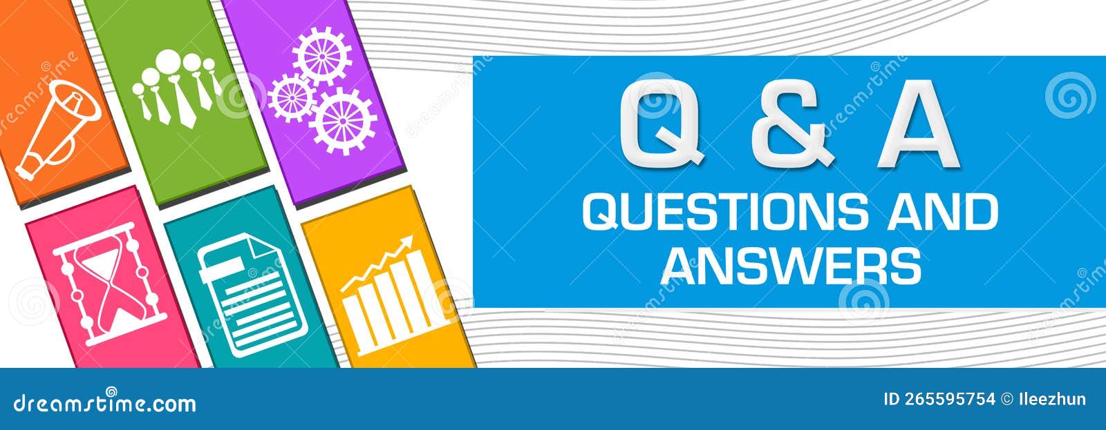 Q and a - Questions and Answers Blue Colorful Business Symbols Left ... Q and a - Questions and Answers Blue Colorful Business Symbols Left ...