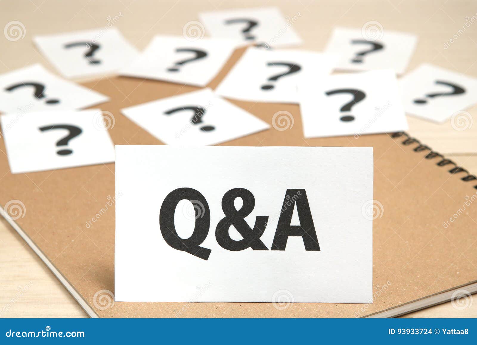 Q&a or Questions and Answers on a Piece of Paper and Many Question ...