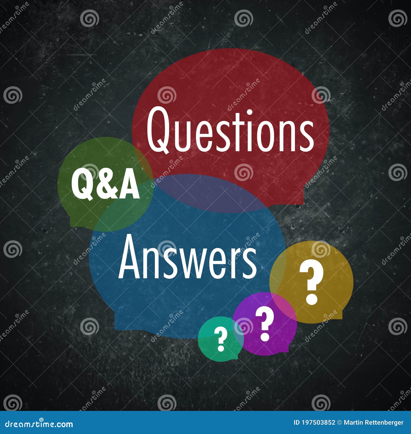 Q&A - Questions And Answers Stock Illustration - Illustration of ...