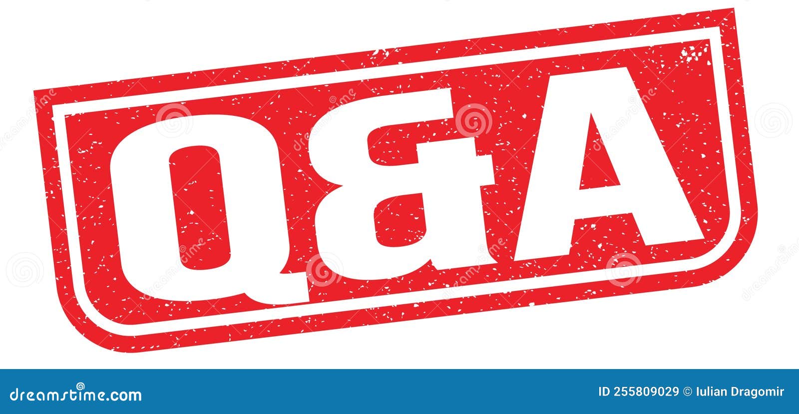 Q&a Text Written on Red Stamp Sign Stock Illustration - Illustration of ...