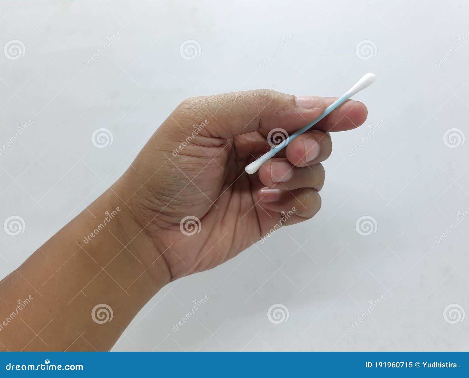 Q-tips Ear and Surface Cleaner on White Isolation Background Stock ...