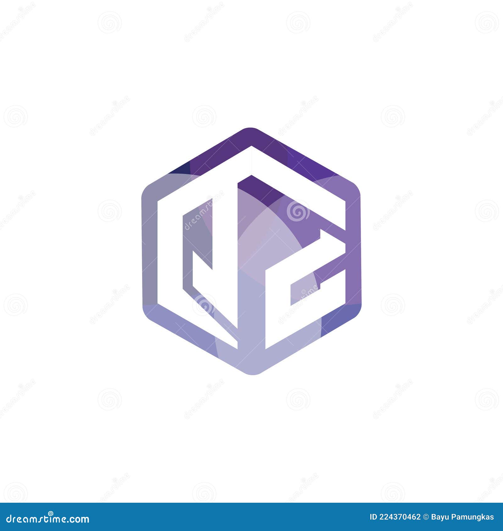 Q Z Initial Letter Hexagonal Logo Vector Stock Vector - Illustration of ...