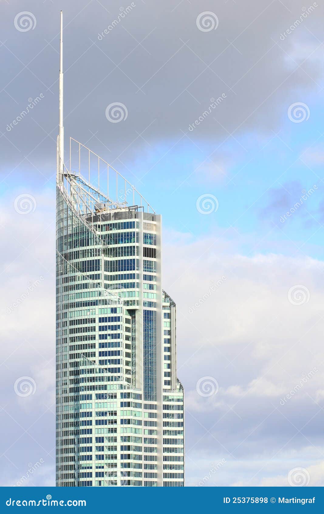 Top of Modern Tower Building Q1 in Australia Stock Photo - Image of ...