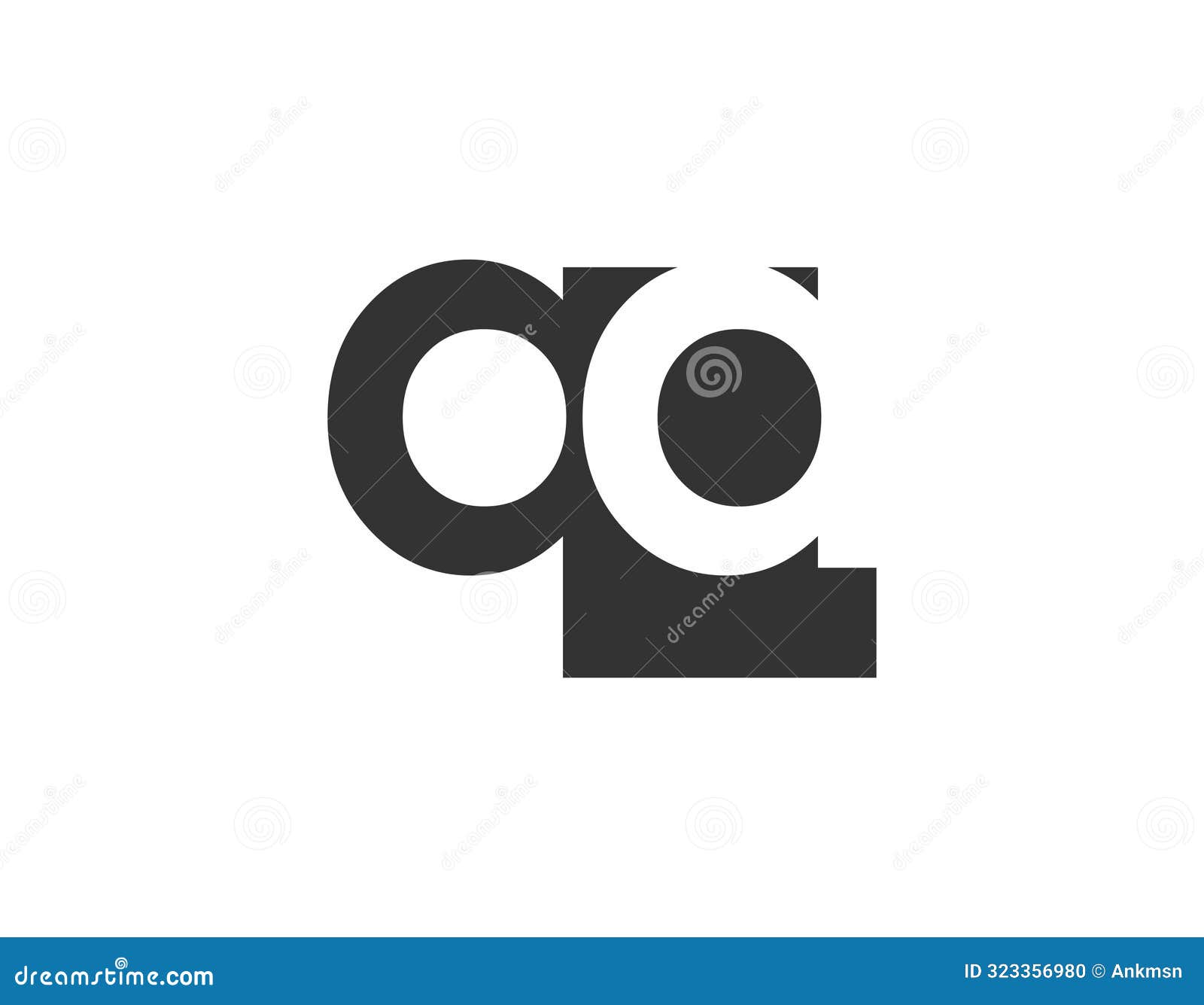 QA Creative Geometric Initial Based Modern and Minimal Logo. Letter Q a Trendy Fonts Stock ...