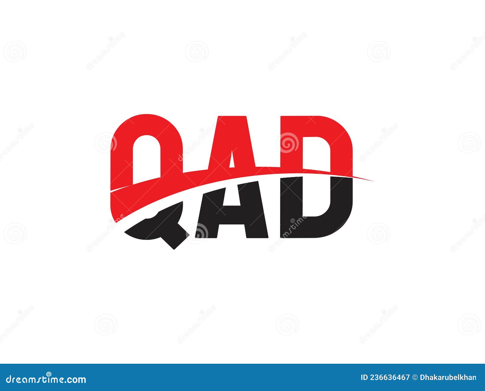 QAD Letter Initial Logo Design Vector Illustration Stock Vector ...