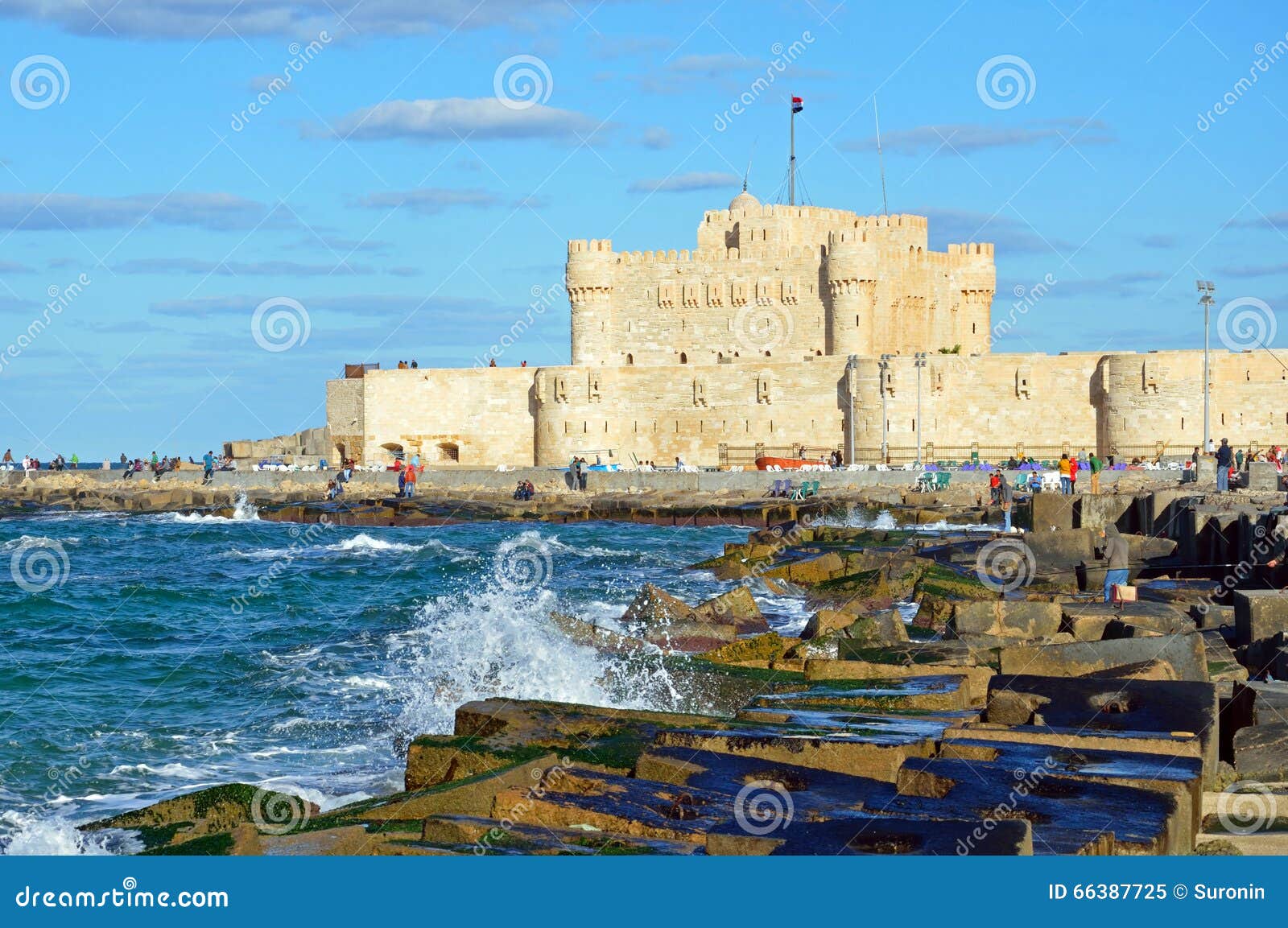 Qaitbay Citadel stock image. Image of citadel, africa - 66387725