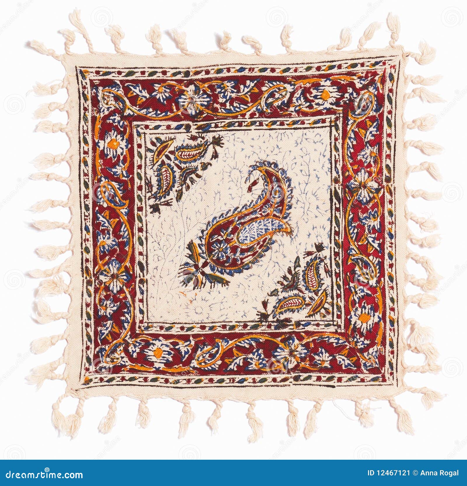 Qalamkar - Printed Calico, Persian Handicraft. Stock Image - Image of ...