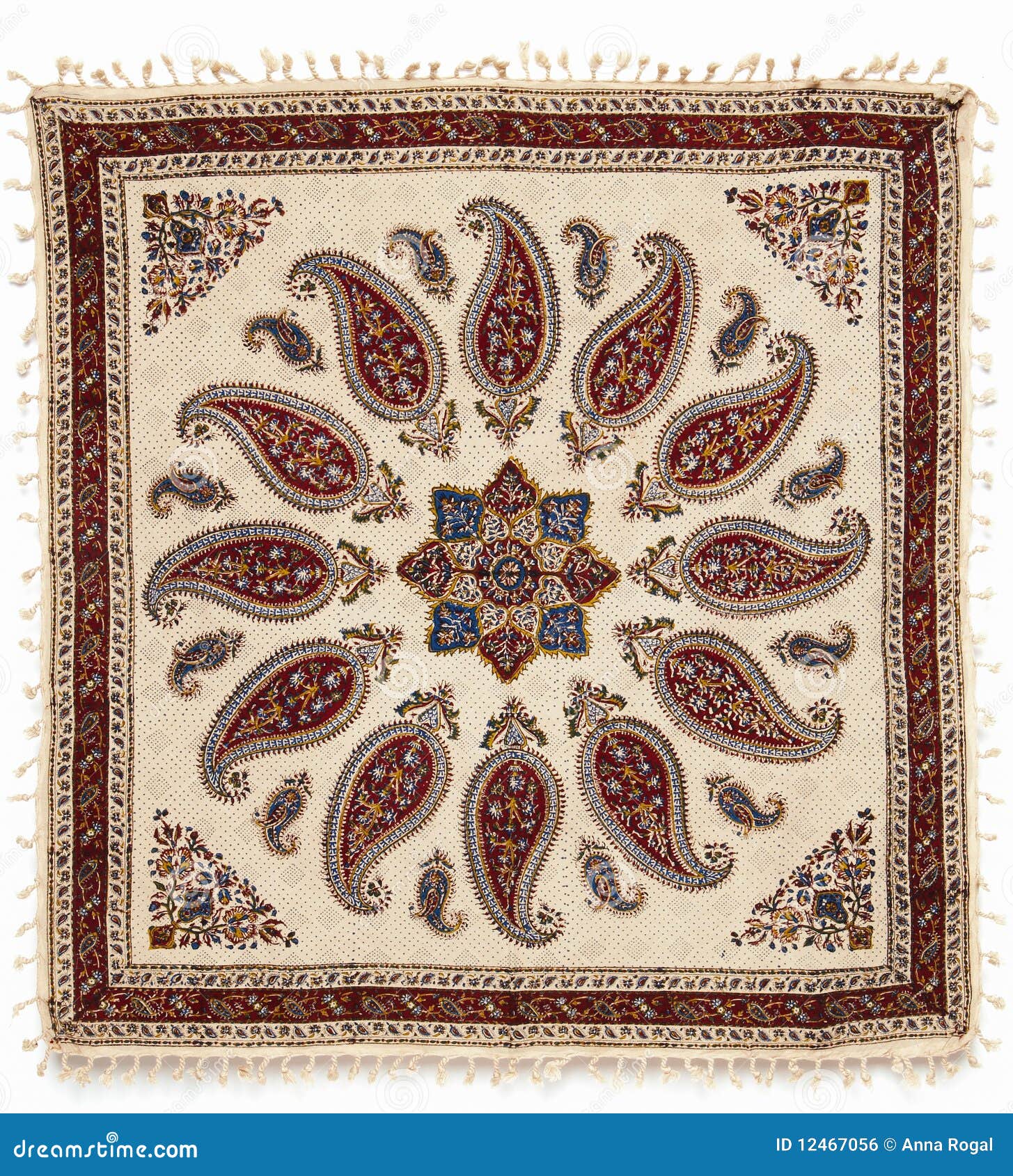 Qalamkar - Printed Calico, Traditional Handicraft. Stock Photo - Image ...