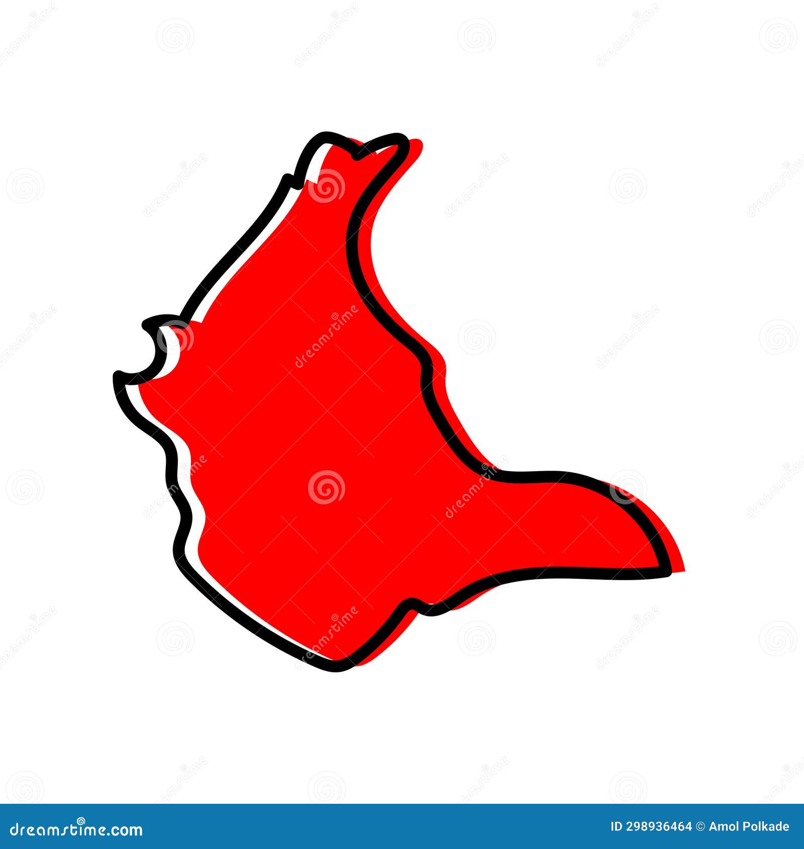 Qalyubia State of Egypt Map Design in Vector Form Stock Illustration ...