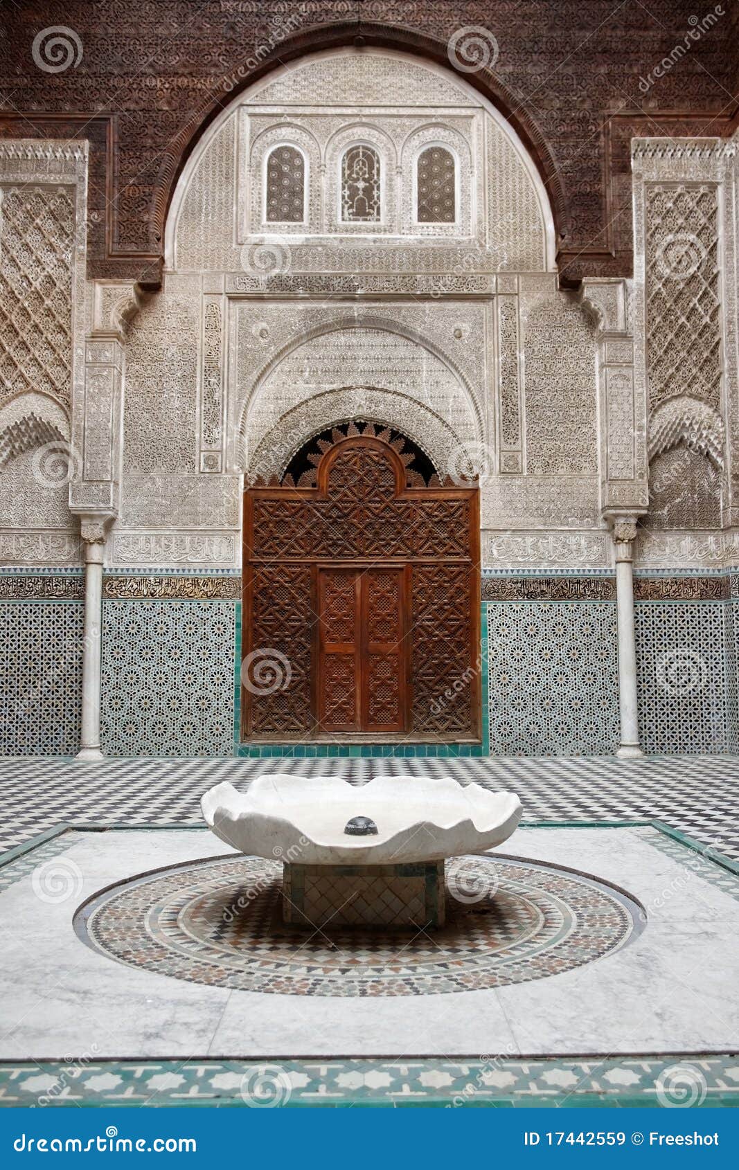 Qarawiyyin Mosque, Fes. stock image. Image of pattern - 17442559