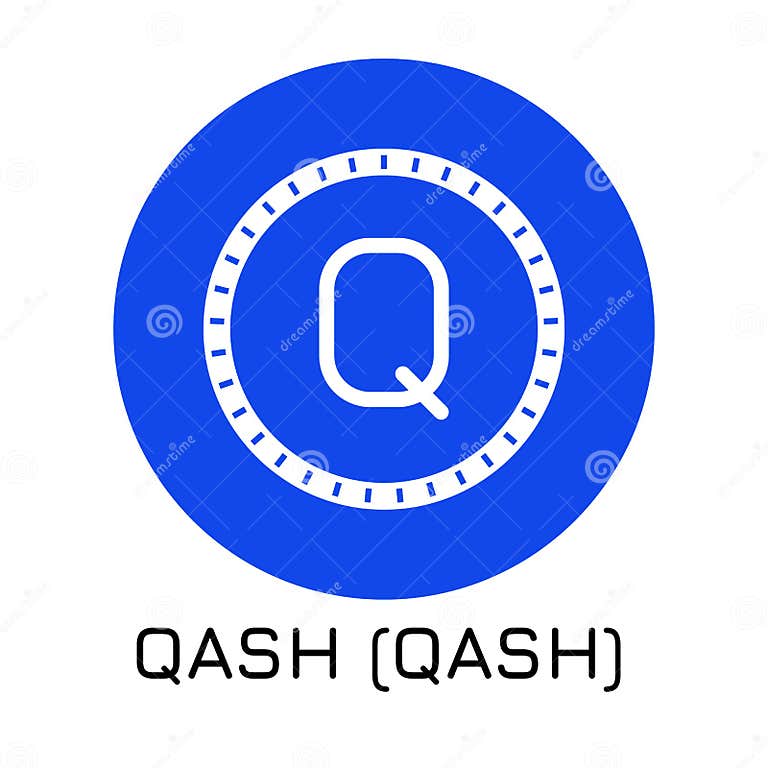 QASH QASH Ícone Cripto Da Moeda Da Ilustração Do Vetor Ilustração do ...