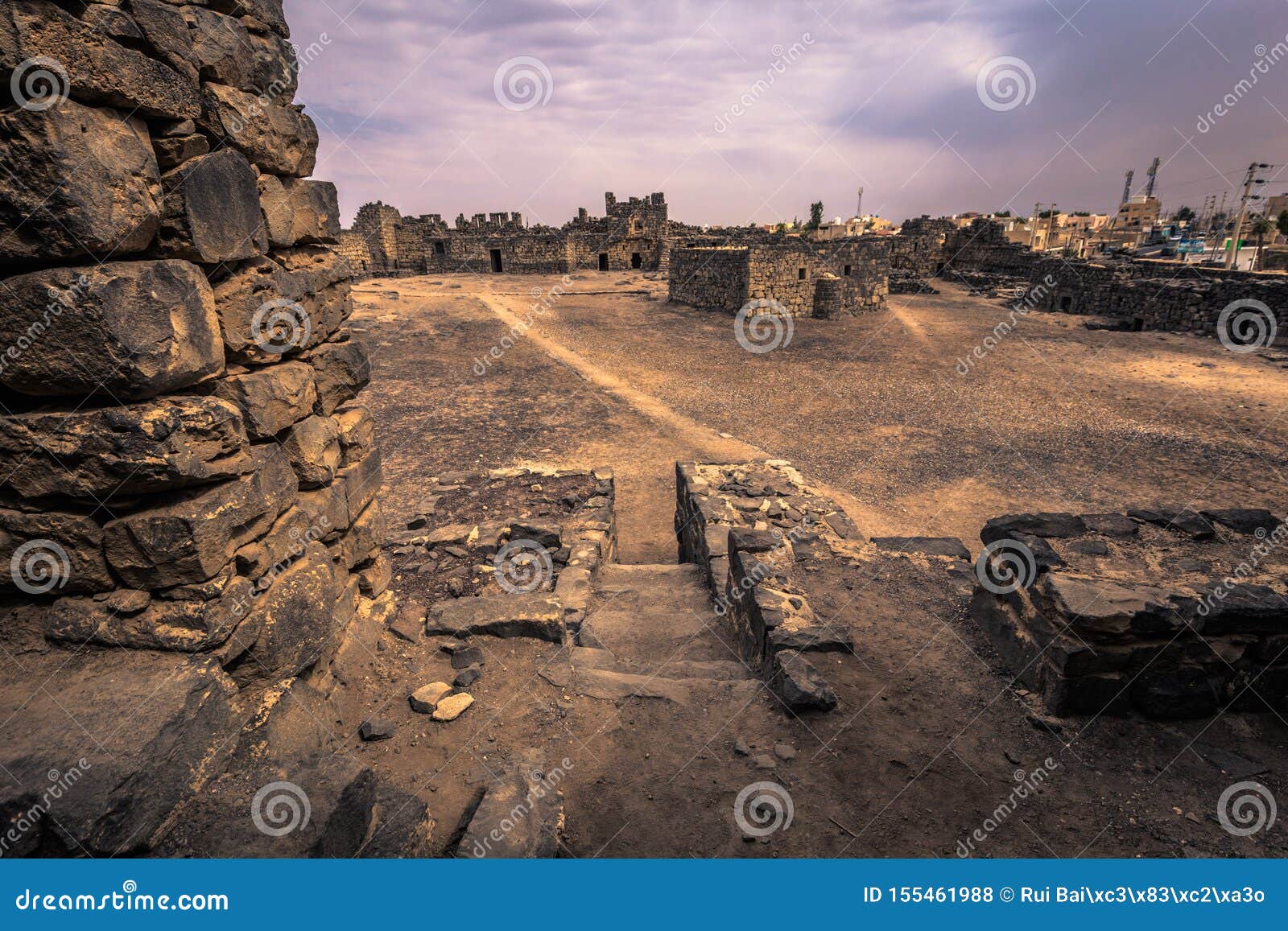 Qasr Al Azraq - September 30, 2018: Ancient Castle of Qasr Al Azraq in ...