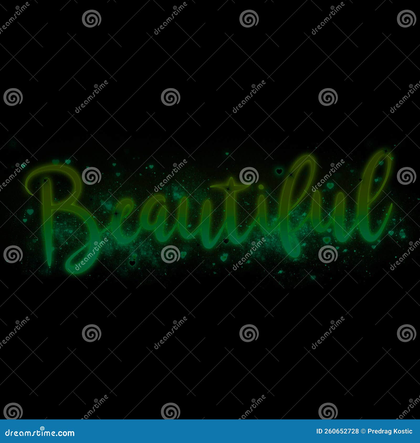 Beautiful text stock illustration. Illustration of beautiful - 260652728