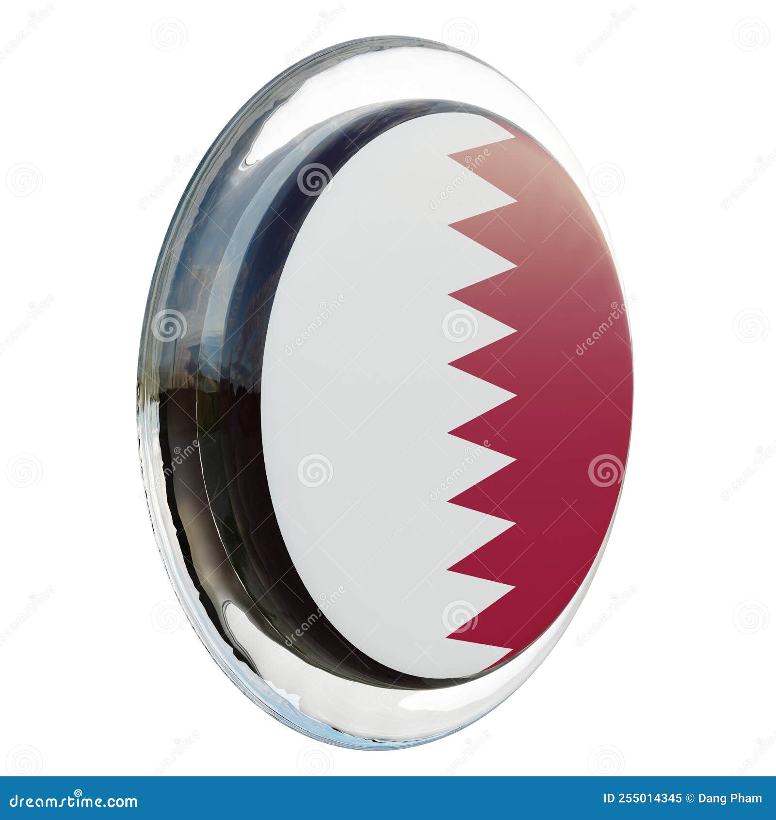 Qatar 3D flag stock illustration. Illustration of emblem - 255014345
