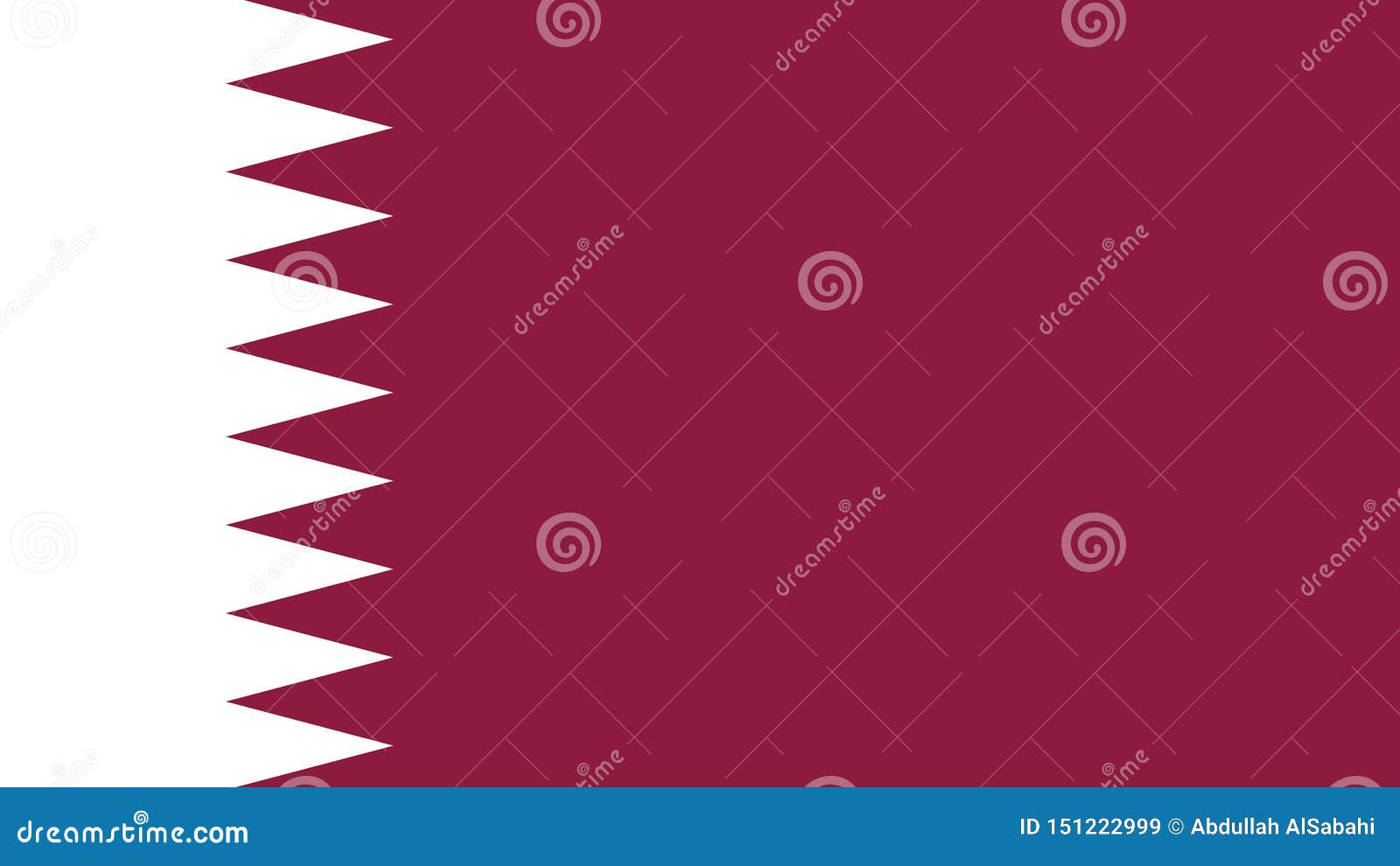 Qatar flag, Arab gulf stock illustration. Illustration of qatar - 151222999