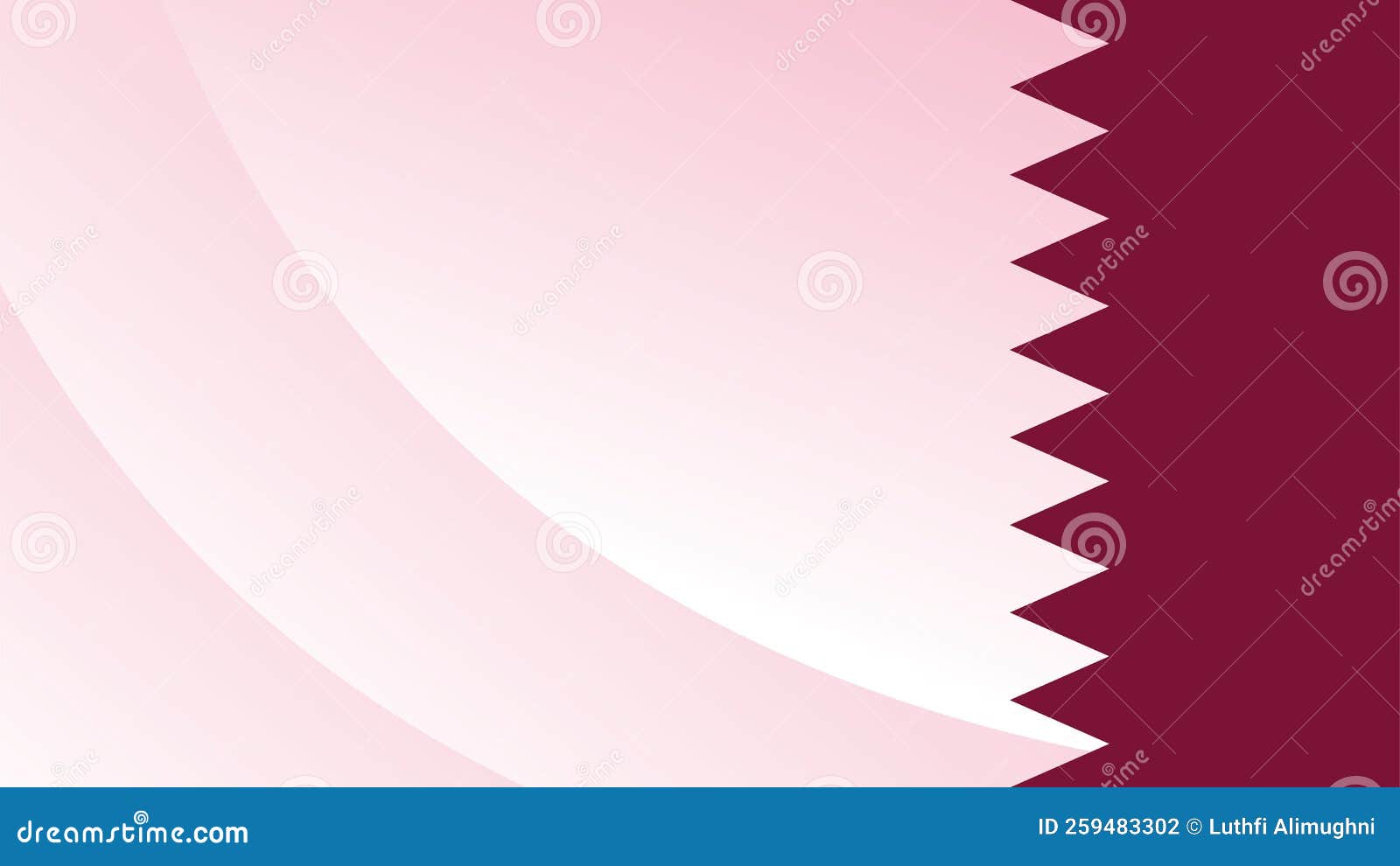 Qatar Flag Background with Shiny Abstract Element Stock Illustration ...