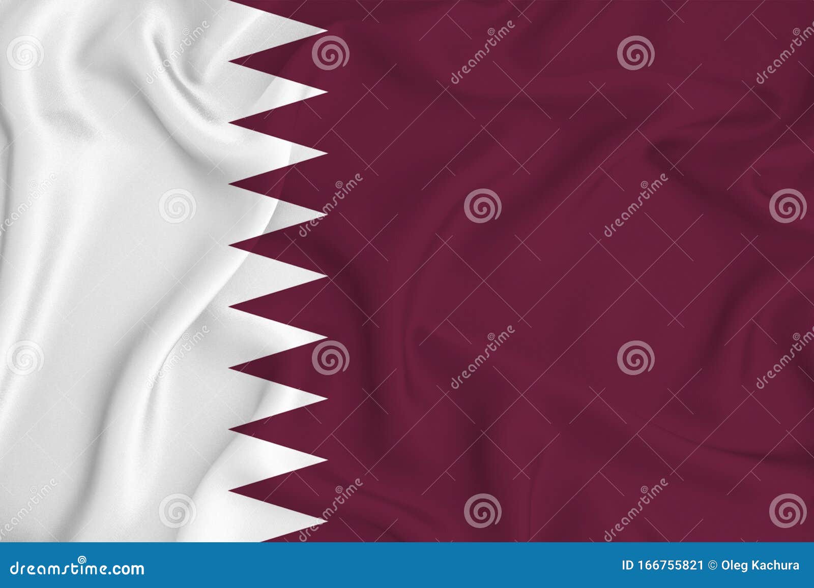 Qatar Flag on the Background Texture. Concept for Designer Solutions ...